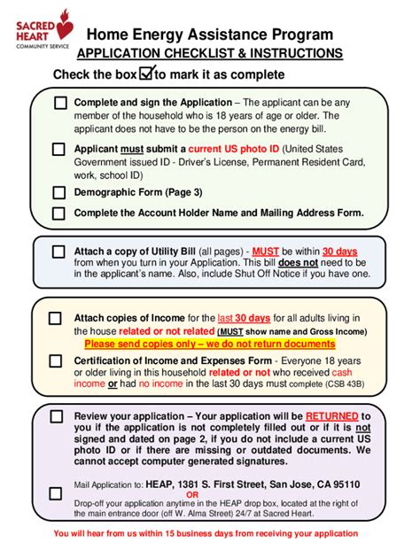 Fillable Online LIHEAP APPLICATION CHECKLIST Fax Email Print PdfFiller
