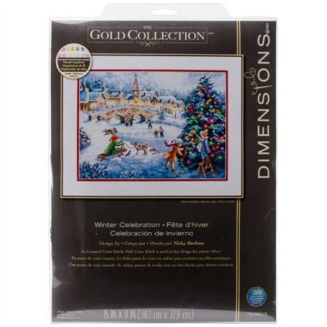 Dimensions Gold Collection Counted Cross Stitch Kit 16 X12 Winter