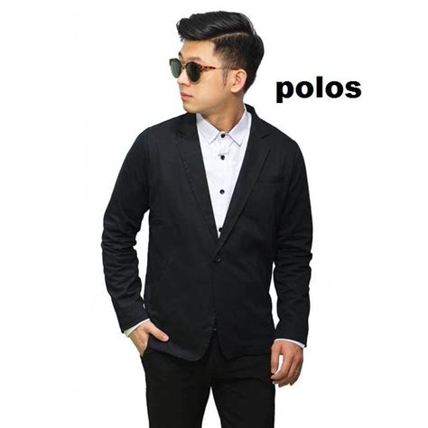 Jual KOREA AS 51 BESAR JAS SLIMFIT COWOK BIG BLAZER HITAM CASUAL SIZE