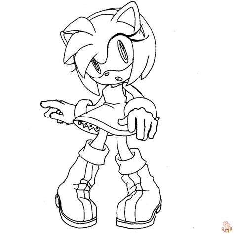 Dark Sonic Coloring Pages Captivating Printable Drawings