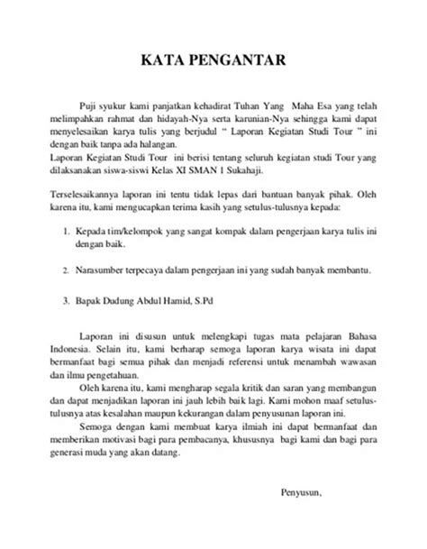 6 Contoh Kata Pengantar Laporan Yang Baik Dan Benar Ikuti Panduan Ini