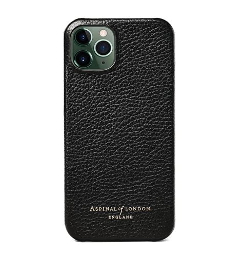 Mens Aspinal Of London Black Leather Iphone Case Harrods Uk