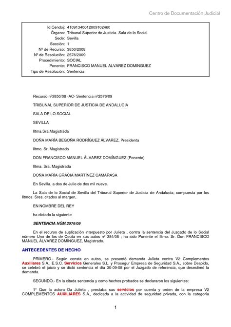 Calaméo Sentencia Vinsa V 2 y Servicios Securitas