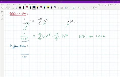 solved find power series representations centered at 0 for the following functions using known