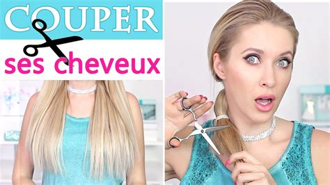Comment couper ses cheveux soi même pointes fourches YouTube