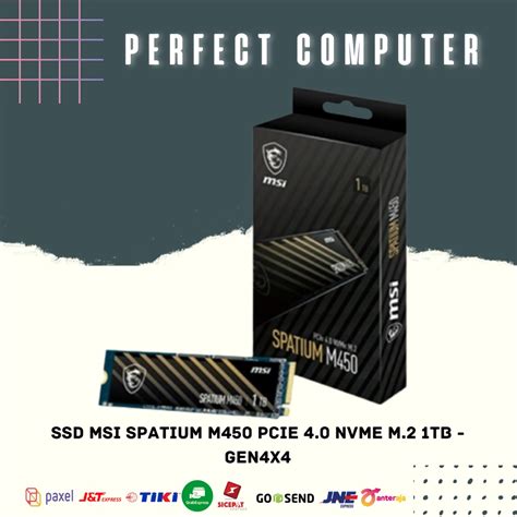 Jual Msi Ssd Spatium M Tb Nvme Speed Tahun Gen Pcie