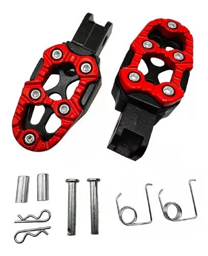 Posapies Para Moto Univesales Varios Colores 1 Par Aluminio Meses Sin