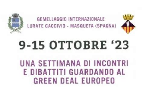 Gemellaggio internazionale con la città di Masquefa 9 15 ottobre