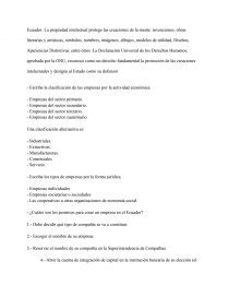 CUESTIONARIO DE EMPRENDIMIENTO Y GESTIÓN Ensayos para estudiantes Sara