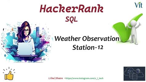 Sql Weather Observation Station Hackerrank Solutions