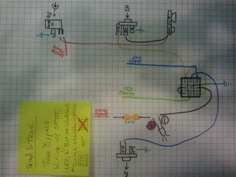 True Bypass Pedal Wiring Pdt Led V