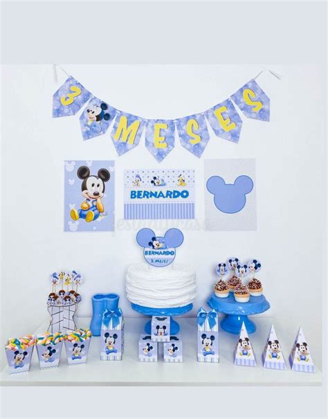 Kit só um Bolinho Mickey Baby Bolo Mickey Baby Festa Mickey Baby