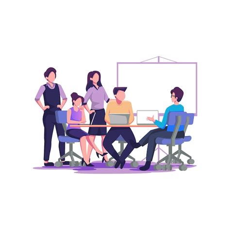 Premium Vector Consulting Flat Style Illustration Design