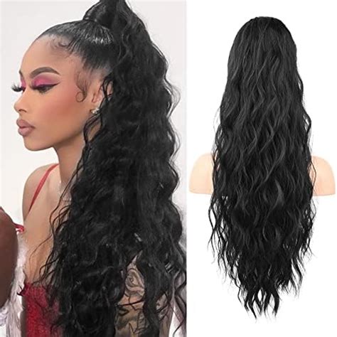 Amazon AISI BEAUTY Long Curly Drawstring Ponytail For Women 22