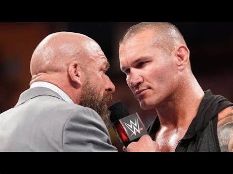 Wwe Triple H Vs Randy Orton Youtube