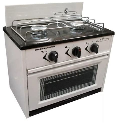 Anafe 2 Hornallas Con Horno Gas Envasado Incluye Adaptador De Bronce
