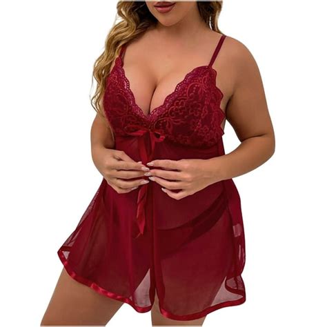 Librclo Lingerie For Women Sexy Naughty Plus Size Lace Lingerie Dress Sexy