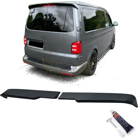 Becquet de toit aileron arrière avec ABE noir brillant pour VW Bus T6