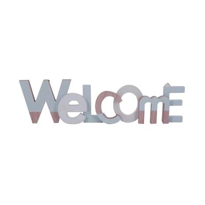 Scritta Welcome Mdf 50x13 Cm Prezzo Online Leroy Merlin