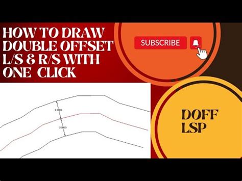How To Draw Double Offset In Autocad Drawing YouTube