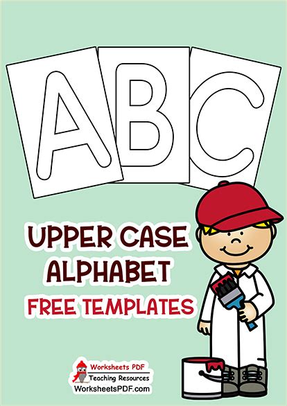 Free Printable Upper Case Alphabet Template Worksheets Pdf