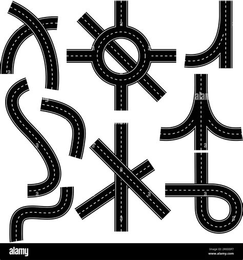 Highway Road Sign Vector Collection Stock Vector Image Art Alamy
