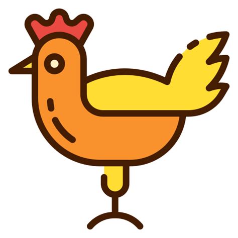 Chicken Good Ware Lineal Color Icon
