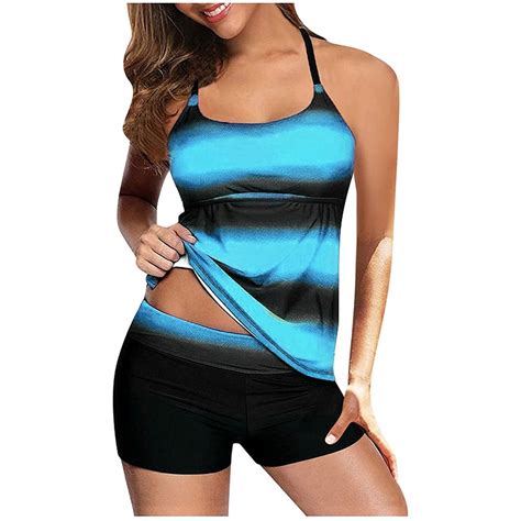 Frostluinai Savings Clearance Plus Size Swimsuit For Women Womens Tankini Swimsuit Retro