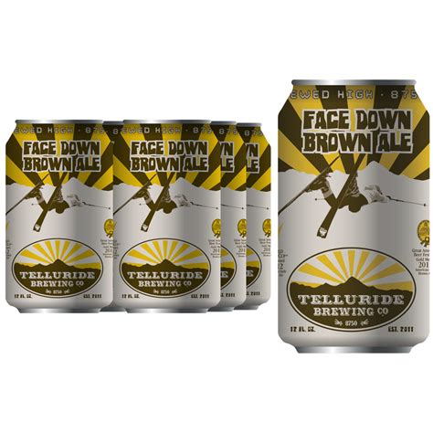 Telluride Brewing Company Face Down Brown Ale 6pk 12oz Can 57 Abv Alcohol Fast Delivery By