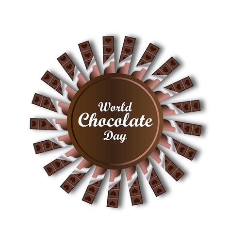 Día mundial del chocolate Vector Premium