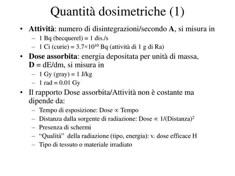 Ppt Rischi Da Radiazioni Ionizzanti E Norme Di Radioprotezione