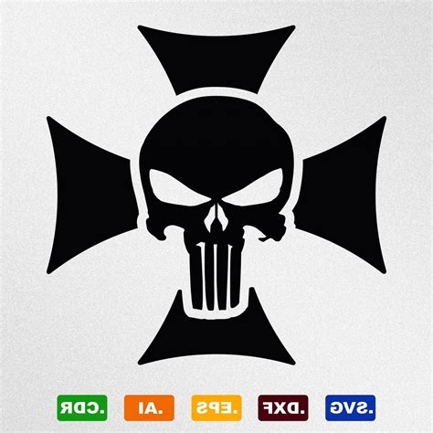 Punisher Skull Logo Vector At Vectorified Collection Of Punisher