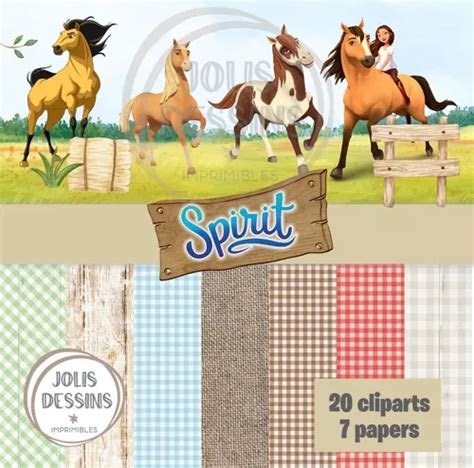 Kit Clipart Imagenes Png Papeles Imprimible Digitales Spirit 120 En