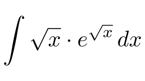 Integral Of Sqrt X E Sqrt X Substitution By Parts Youtube