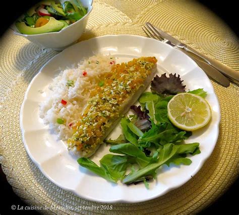 Recette de Filets de poisson en croûte damande et dabricot