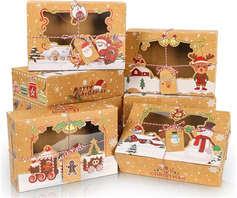 Amazon BEAVOING 24 Pack Christmas Cookie Boxes For Gift Giving 8