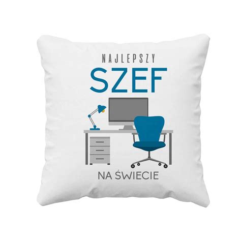 Poduszka dla szefa śmieszny prezent dla szefa prezent pod choinkę