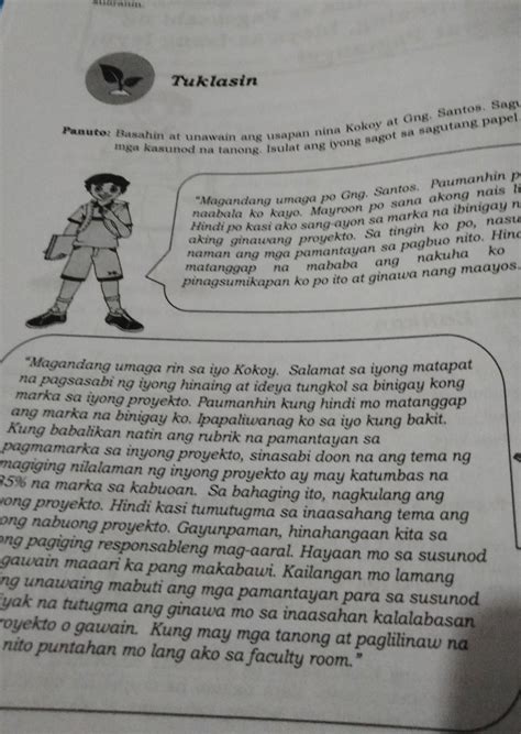 Mga Tanong 1 Ano Ang Paksa Ng Binasang Usapan 2 Ano Ang Nais