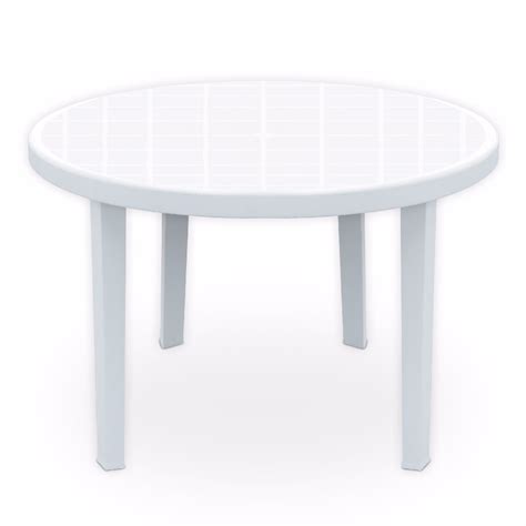Mesa Redonda Patas Desmontables De Plástico 1 Metro Diámetro 718 00