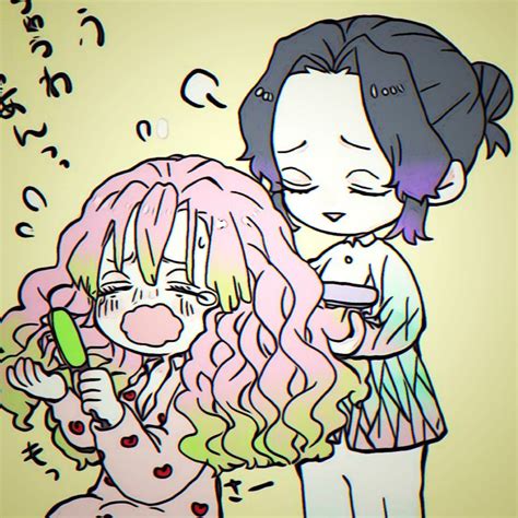 Shinobu And Mitsuri Icons Personagens De Anime Anime Filmes De Anime