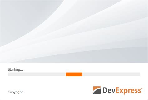 the winforms splash screen loading panel from devexpr