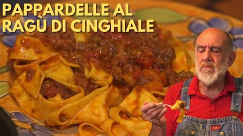 PAPPARDELLE AL RAGÙ DI CINGHIALE Le ricette di Giorgione YouTube