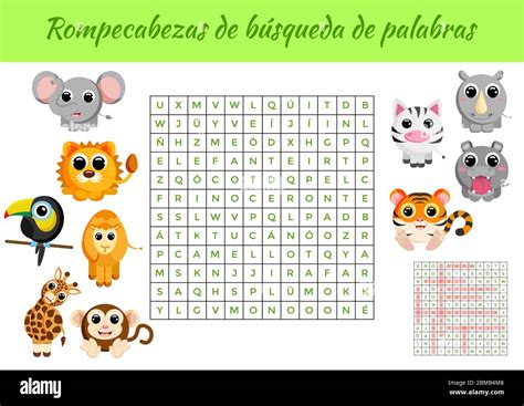 Rompecabezas de búsqueda de palabras Word search puzzle Educational
