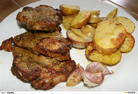 Marinovan Krkovice S Pe En Mi Brambory A Esnekem Recept Toprecepty Cz