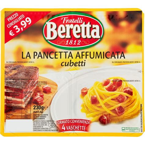 Pancetta Affumicata A Cubetti FRATELLI BERETTA 4 X 57 5 G Coop Shop