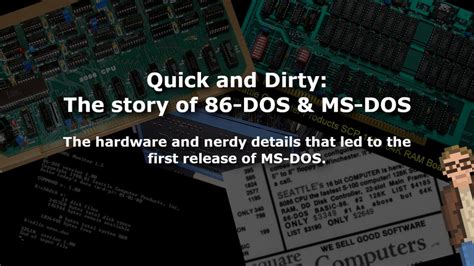 Shared Post Quick And Dirty The Story Of 86 DOS MS DOS