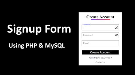 simple step by step guide to creating a registration form with php and mysql prepared statement