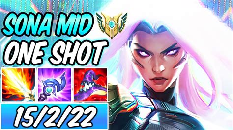 S FULL AP ONE SHOT SONA MID Diamond Commentary Best AP Build
