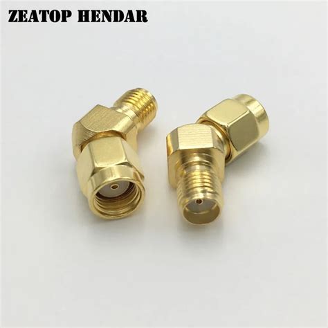 5Pcs Brass RP SMA RP SMA Male Jack To SMA Female Plug 45 135 Degree