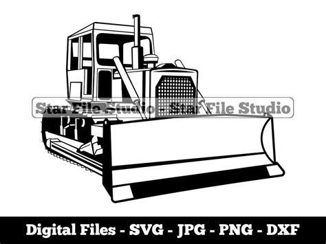 Bulldozer 7 Svg Bulldozer Svg Dozer Svg Heavy Equipment Svg
